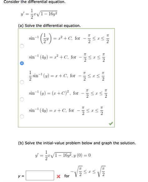 Solved Consider The Differential Equation Y 1 2 X Sqrt 1 Chegg