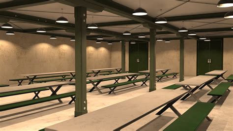 Military Mess Hall Daz 3d