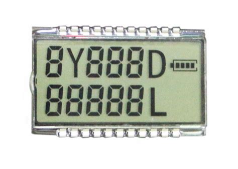 36v Numeric Lcd Display Tn Segment Lcd Screen For Energy Meter