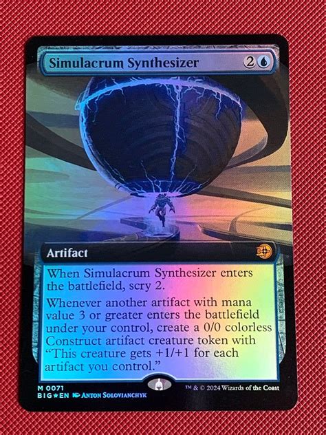 Simulacrum Synthesizer Big 71 Foil Mtg Proxies Magic Proxies
