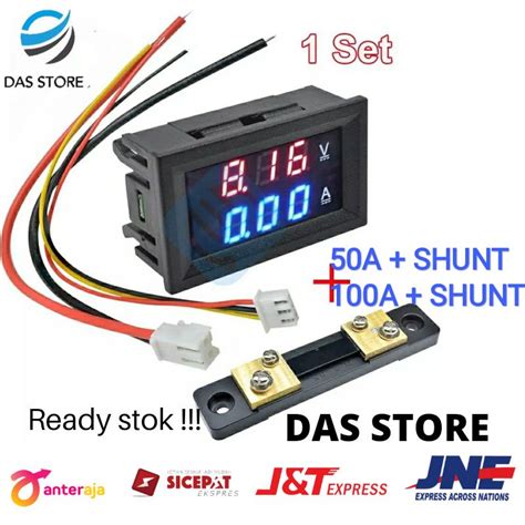 Jual Volt Ampere Meter Digital Dc 0 100v 10a 0 28 Dual Display Red Blue Shopee Indonesia
