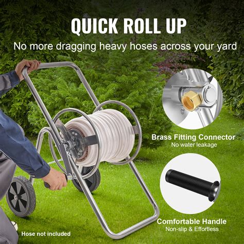 Vevor Hose Reel Cart Hold Up To 175 Ft Of 58 Hose Hose Not