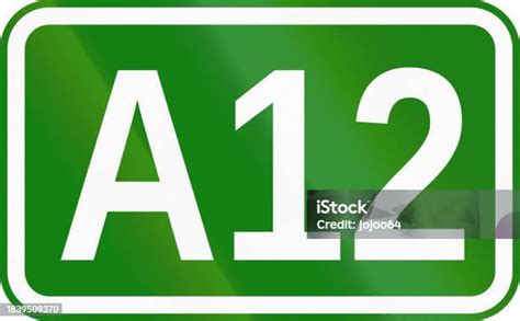 A12 Motorway Marking Sign Used In Romania Stock Illustration Download