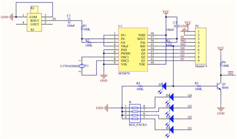 Mt8870 Dtmf Decoder Circuit Diagram Circuit Diagram