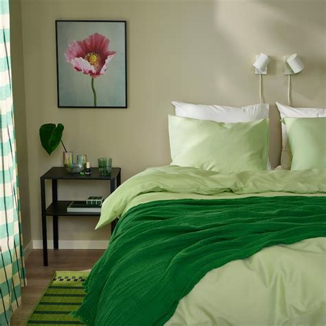 Piltandvinge Duvet Cover And Pillowcases Light Green King Ikea Us