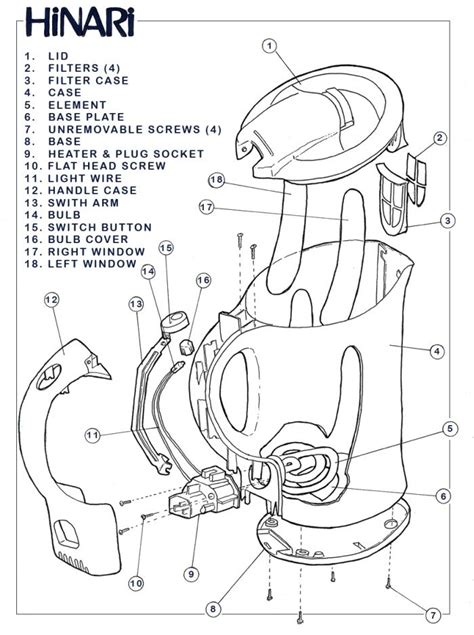Electric Kettle Exploded View At Mattie Delgado Blog