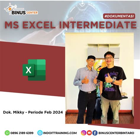 Dokumentasi Kelas Ms Excel Intermediate BINUS CENTER