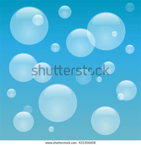 Set Floating Vector Bubbles Poster Wallpaper Stock Vector Royalty Free