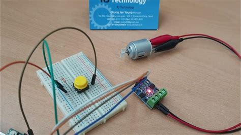 Arduino Uno 로 Button 을 사용해서 Dc Motor 제어해 보기 Youtube