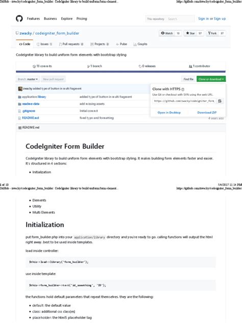 Codeigniter Form Builder Codeigniter Library To Build Uniform Form Elements With Bootstrap