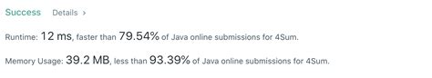 Leetcode 18 4sum