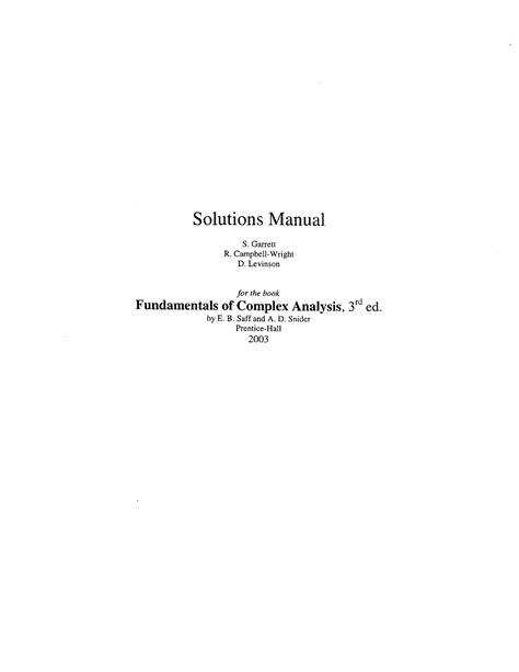 Complex Analysis Pdfcoffee Methods Of Mathematics Studocu