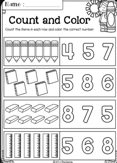 Count And Circle Numbers 1 10 Worksheet Artofit