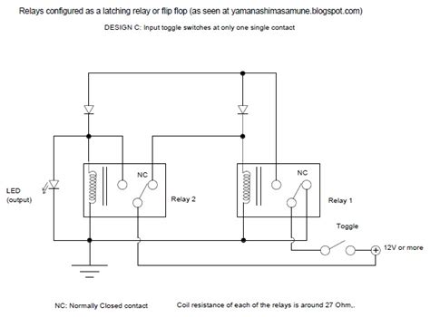 THORPNICS Flip Flop Or Bistable Latching Using Relays