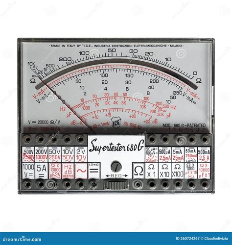 Analog Multimeter Isolated Black Analog Multimeter Editorial Image 178593440