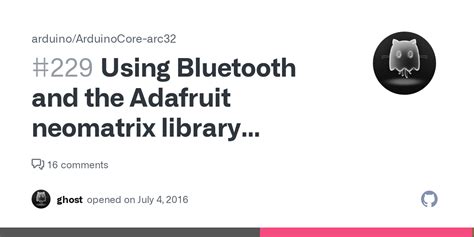 Using Bluetooth And The Adafruit Neomatrix Library Together Causes
