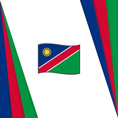 Namibia Flag Abstract Background Design Template Namibia Independence