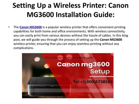 PPT Printer Wireless Setup Canon PowerPoint Presentation Free Download ID