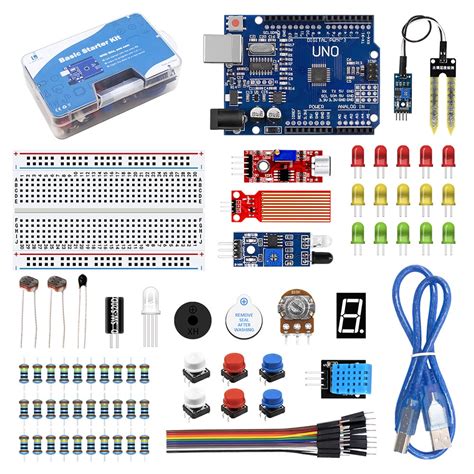 用於 Arduino Uno R3 的 Lafvin 基本入門套件包括麵包板、跳線、led 二極管、避障、避免模塊等貨 蝦皮購物
