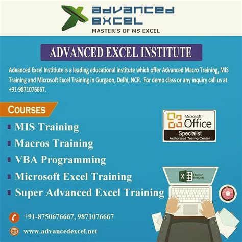 Advanced Excel And Vba Mcaros Corporate Training In Gurgaondelhi