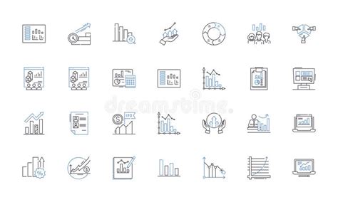 Categorizing Line Icons Collection Grouping Sorting Classifying Ordering Organization