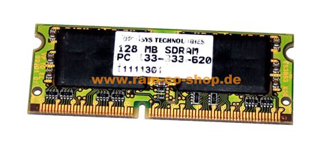 128 Mb So Dimm 144 Pin Sd Ram Pc 133 Laptop Memory Topless Ikarus1 €