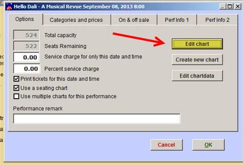 Edit Chart Center Stage Software Help Desk