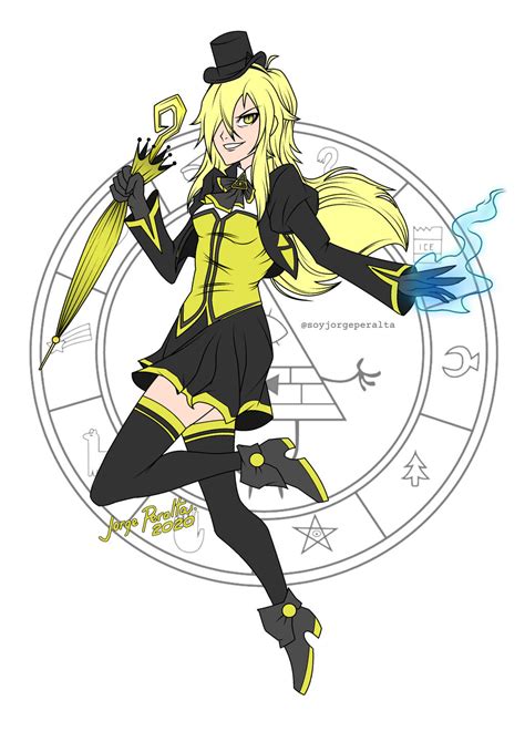 Bill Cipher Female By Jorgeperalta On Deviantart