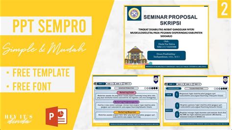 Powerpoint Sidang Skripsi Template Ppt Sempro Yang Menarik Free Hot