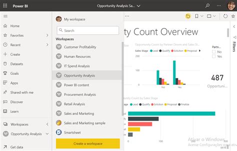 como compartilhar relatórios com power bi