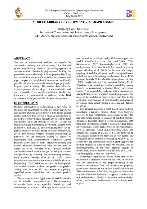 PDF Module Library Development Via Graph Mining