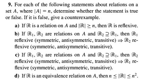 Solved Discrete Maths Chapter 7 Relations Revisited