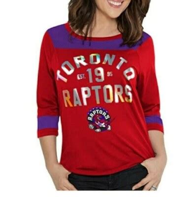 Nba Touch By Alyssa Milano Womens Toronto Raptors Retro Kick Off Shirt