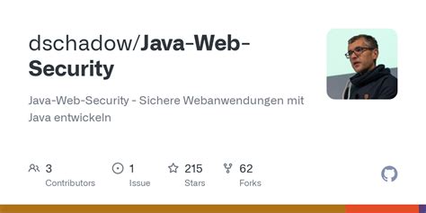 Github Dschadowjava Web Security Java Web Security Sichere Webanwendungen Mit Java Entwickeln