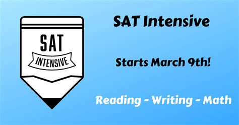 8 Week Saturday Sat Prep Class March April