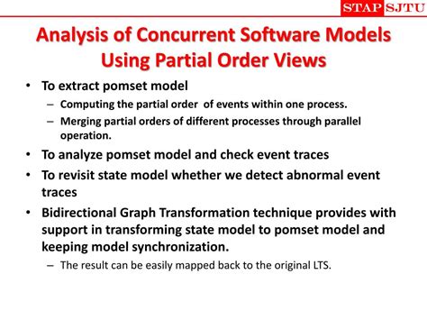 Ppt Analysis Of Concurrent Software Models Using Partial Order Views