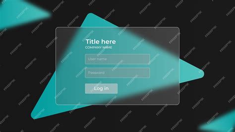 Premium Vector Gradient Glassmorphism Effect Vector Background