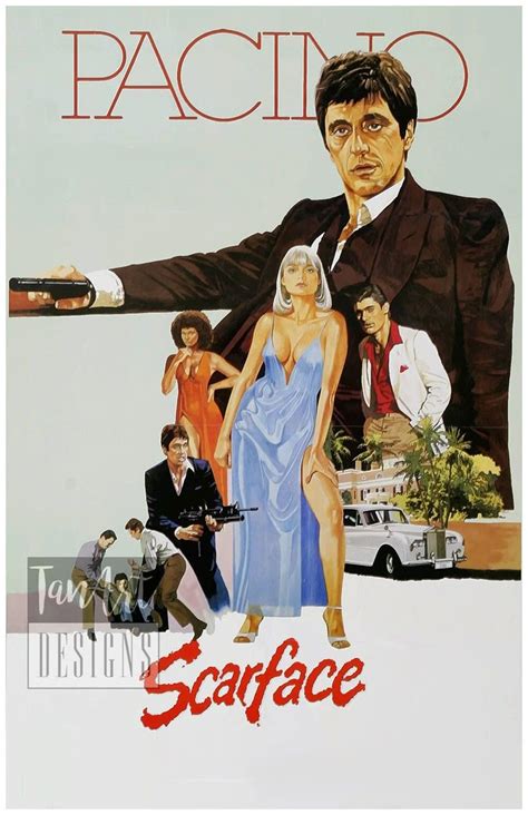 Framed Scarface Poster Scarface Movie Poster Scarface Print