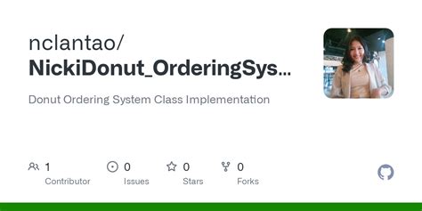 GitHub Nclantao NickiDonut OrderingSystem Donut Ordering System