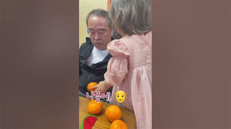 손녀의 장난이 익숙한 할아버지 👴 할아버지가 장난감인 아기 👧🏻 육아브이로그 Youtube