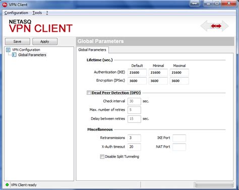 KB How Do I Configure My Netasq IPSec VPN Client For Use With ESET Secure Authentication