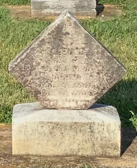 William Glenn Orren 1906 1909 Find A Grave Memorial