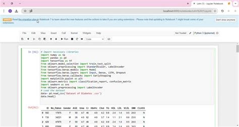 Deeplearning Machinelearning Ai Lstm Gru Keras Diabetesprediction Osama Nemer