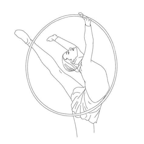 Раскраска гимнастика распечатать