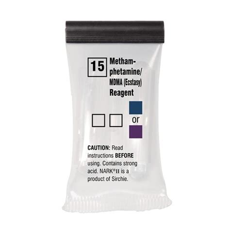 Sirchie Nark20015 Narkii 15 Reagent Narcotics Test Kit Methamphetamine