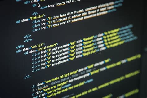 Html And Css Code Stock Image Image Of Closeup Internet 76835571