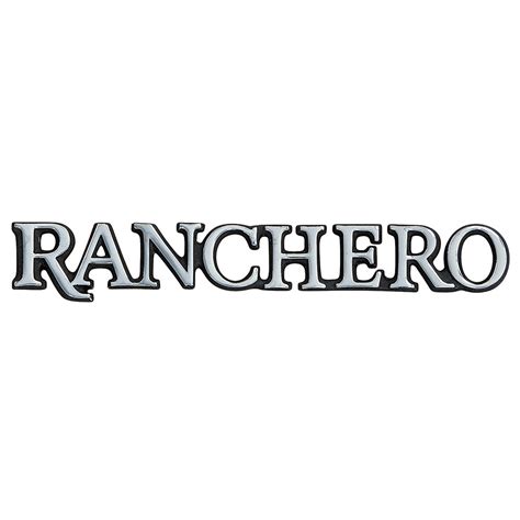 Emblem Fender Ranchero 1977 79 Ford Ranchero 1 Piece Chrome Block