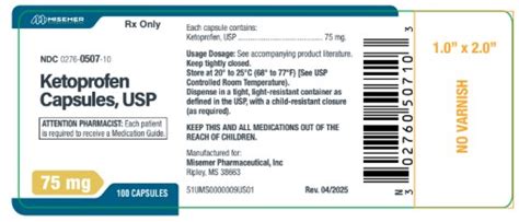 Ketoprofen Package Insert Prescribing Information
