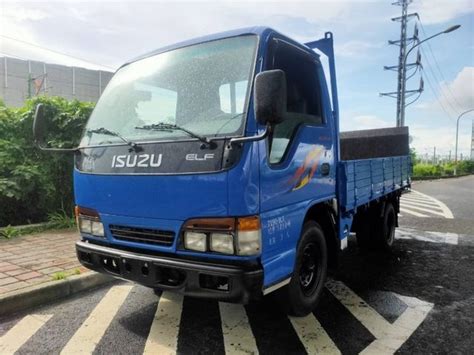 中古車 2004 Isuzu 一路發 三期 柴油 35頓 里程僅跑21萬公里 掀頭 貨斗 貨斗為鐵床 有升降尾門isuzu 五十鈴elf