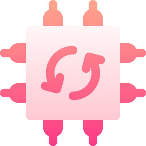 Microprocessor Basic Gradient Gradient Icon